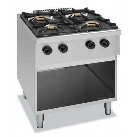 FOURNEAU 4 FEUX GAZ SUR ARMOIRE OUVERTE – UNI MATPRO EUROPE